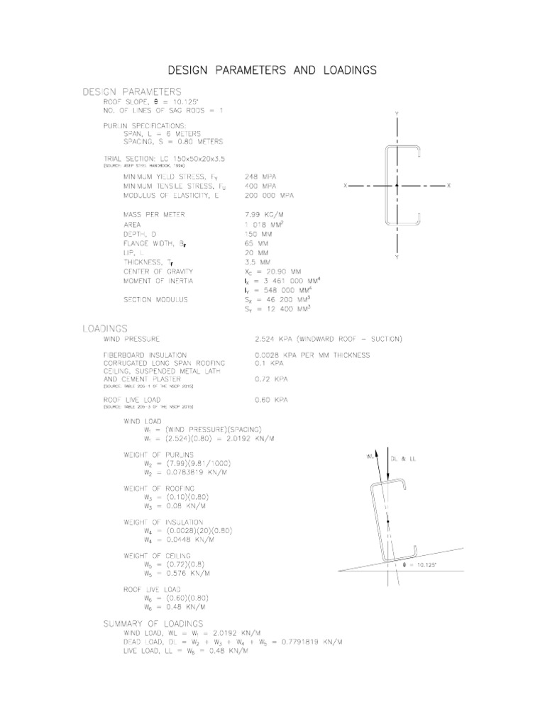 04 Purlins, Sag Rods, Tie Rods | PDF | Young's Modulus | Building ...