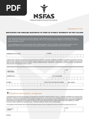 Nsfas Application How To Apply For Financial Assistance 2020 NSFAS