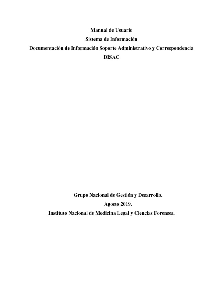 Manual Disac | PDF | Internet | Sistema de informacion