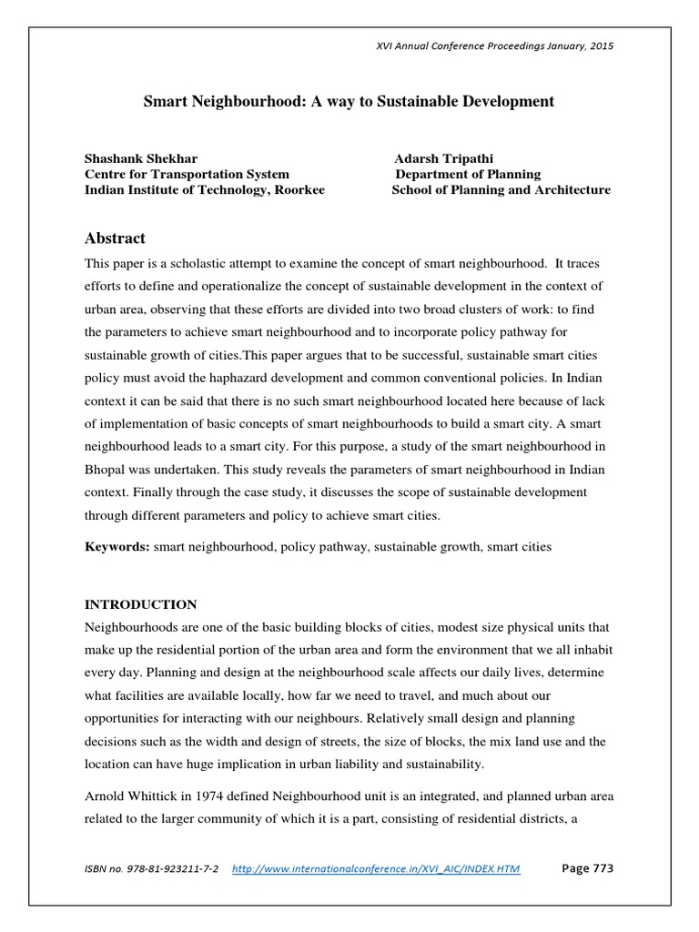 Neighbourhood PDF | PDF | Sustainability | Urban Planning