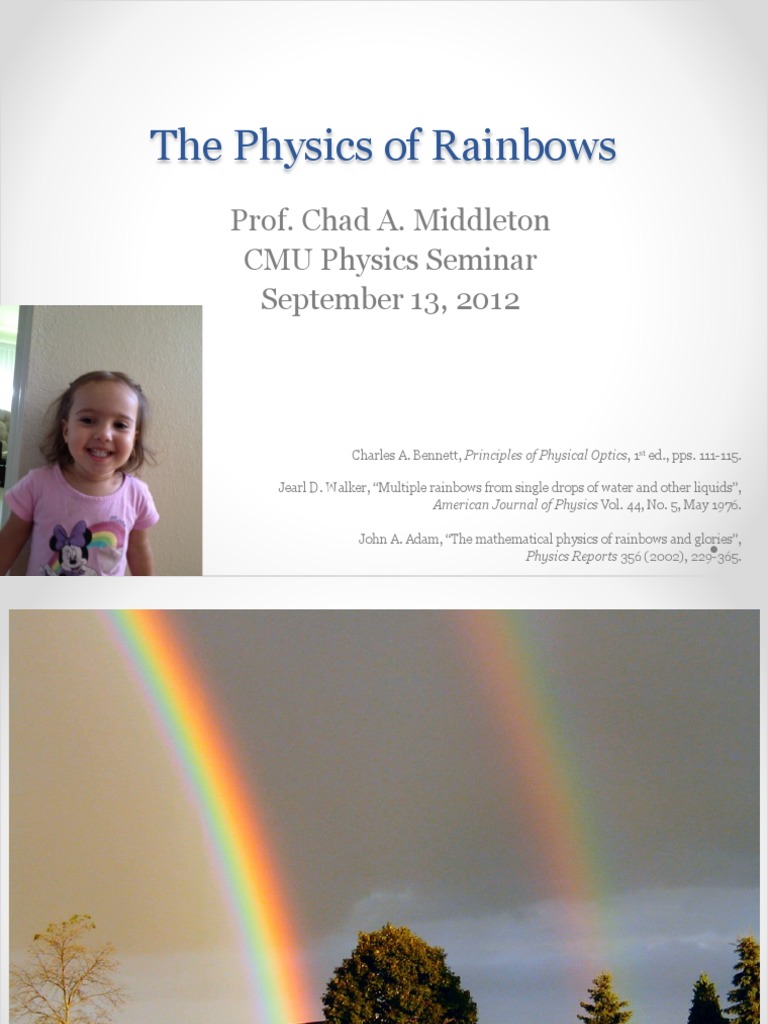 The Physics of Rainbows Explained | PDF | Rainbow | Electrodynamics