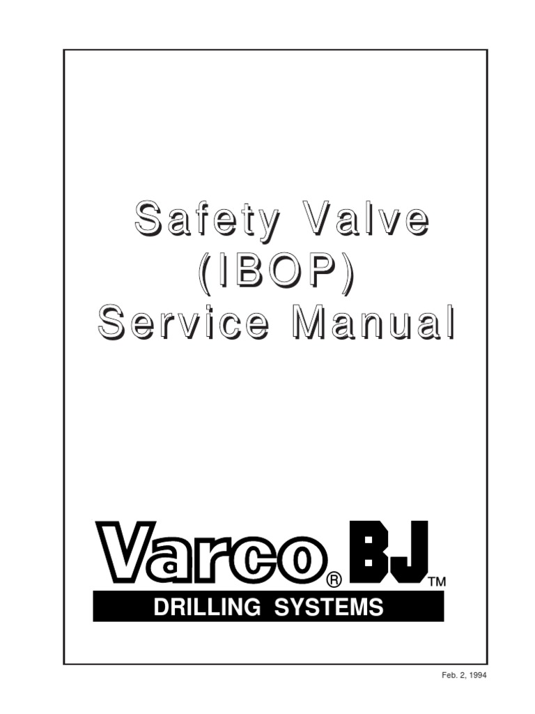 Varco Ibop Valves PDF | PDF | Valve | Fatigue (Material)