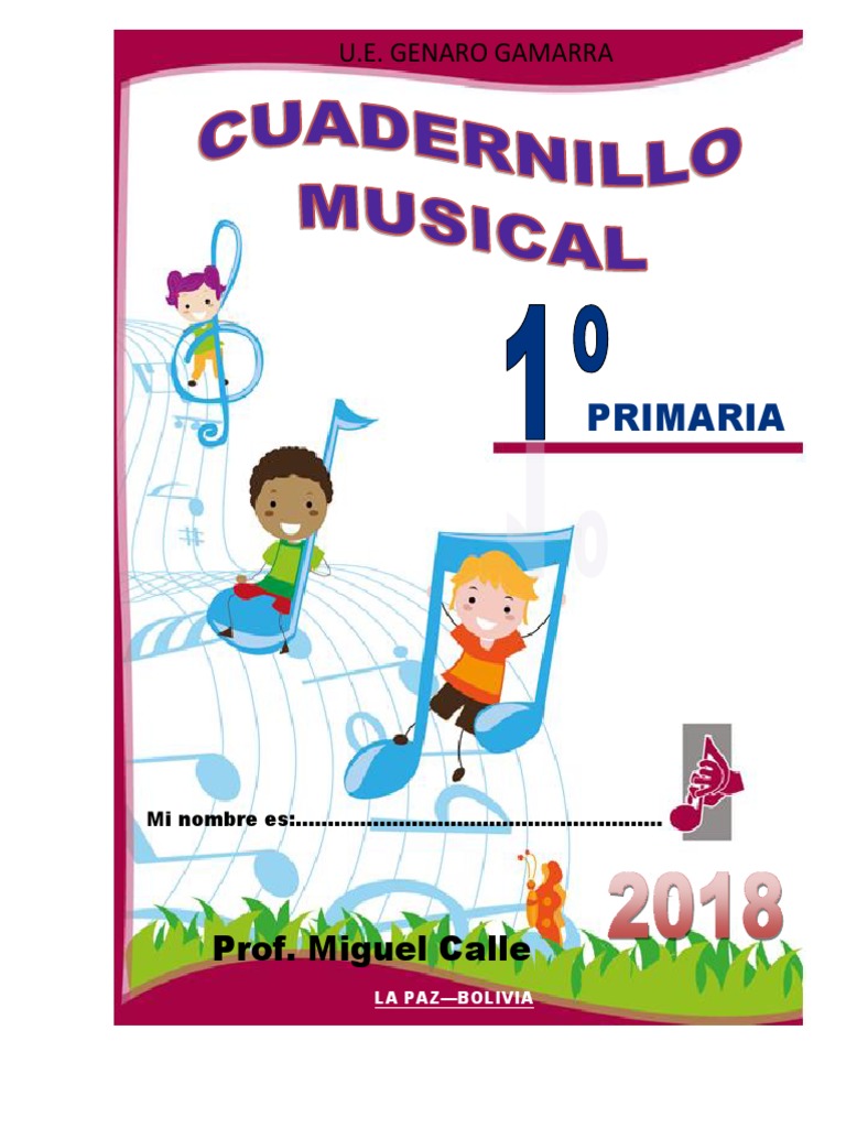 cuaderno de musica