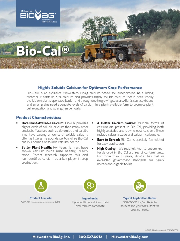 Bio Cal Tech Sheet | PDF | Calcium | Chemistry
