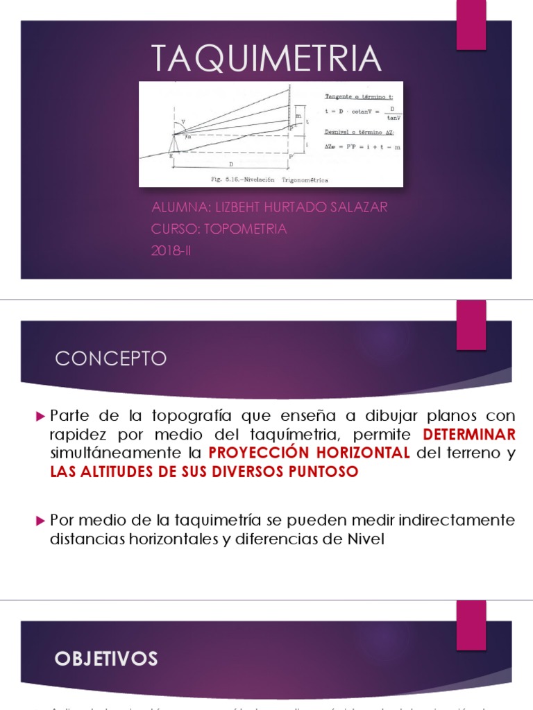Taquimetria | PDF | Topografía | Observación científica