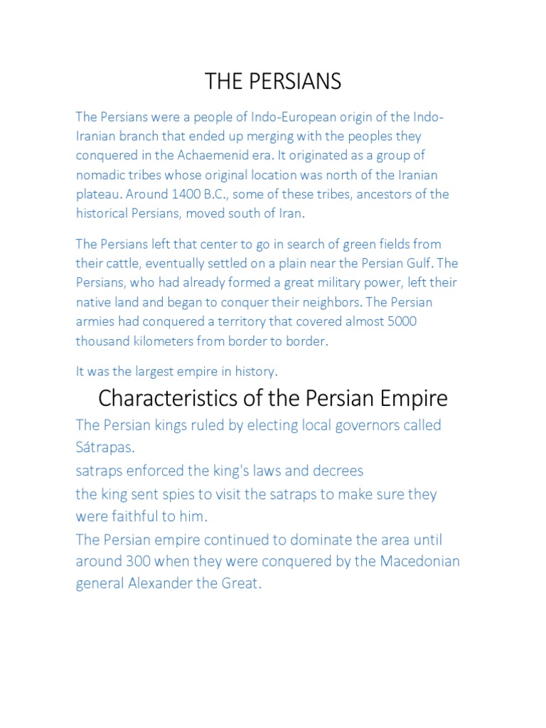 The Persians | PDF | Achaemenid Empire | Iran