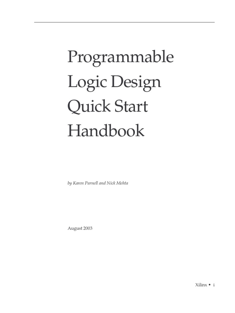 Xilinx PLC Handbook | PDF | Field Programmable Gate Array | Electronic Design