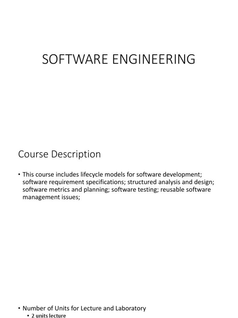 Software Engineering | PDF