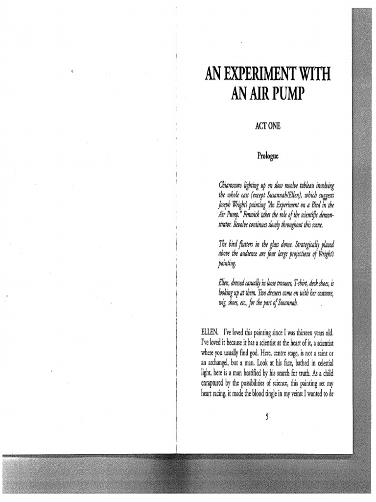 An Experiment With An Air Pump | PDF