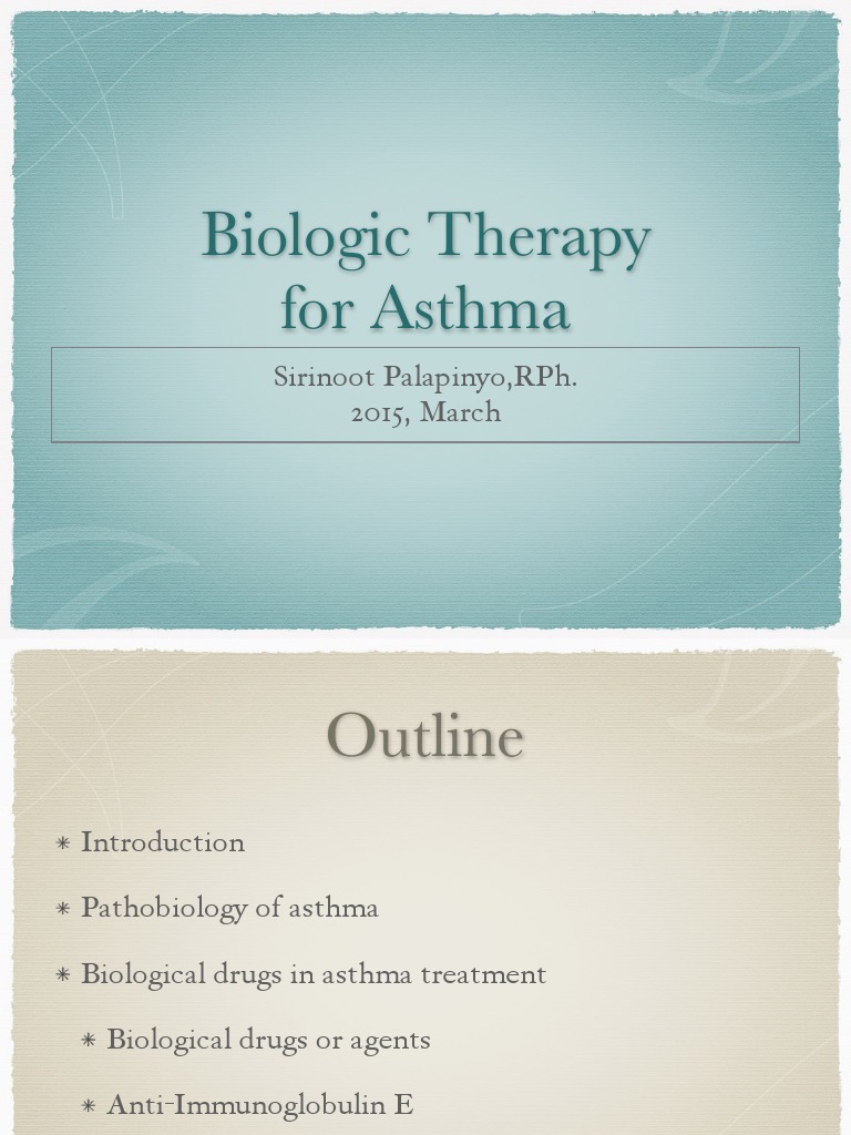 Biologic Therapy For Asthma | PDF | Asthma | Allergy