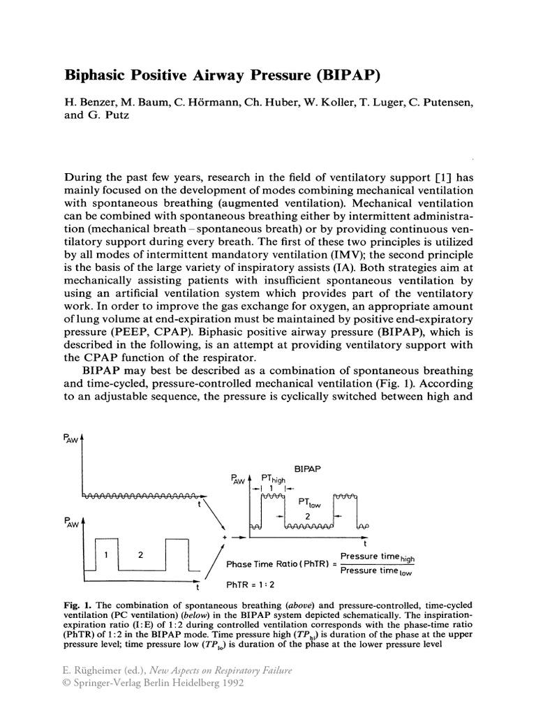 Biphasic Positive Airway Pressure (BIPAP) - A New Mode of Ventilatory ...