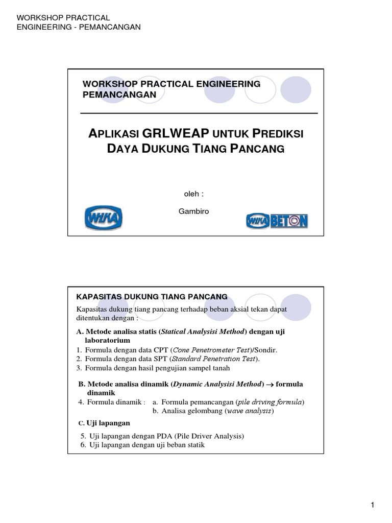 GRLWEAP Manual PDF | PDF
