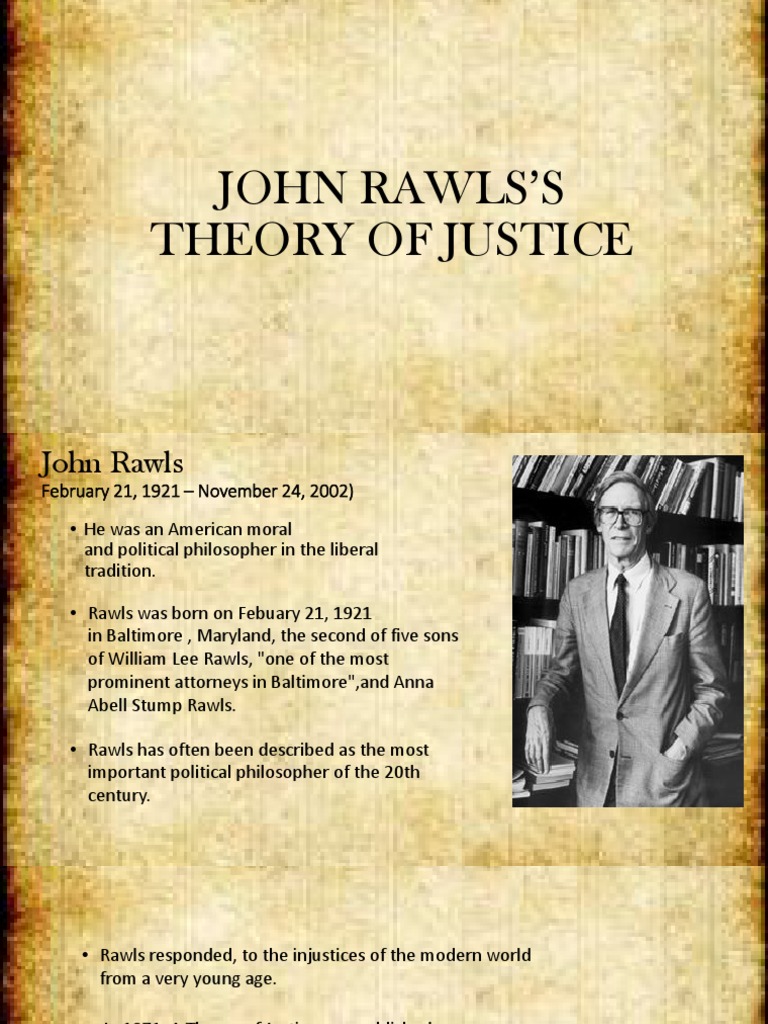 John Rawls'S Theory of Justice | PDF
