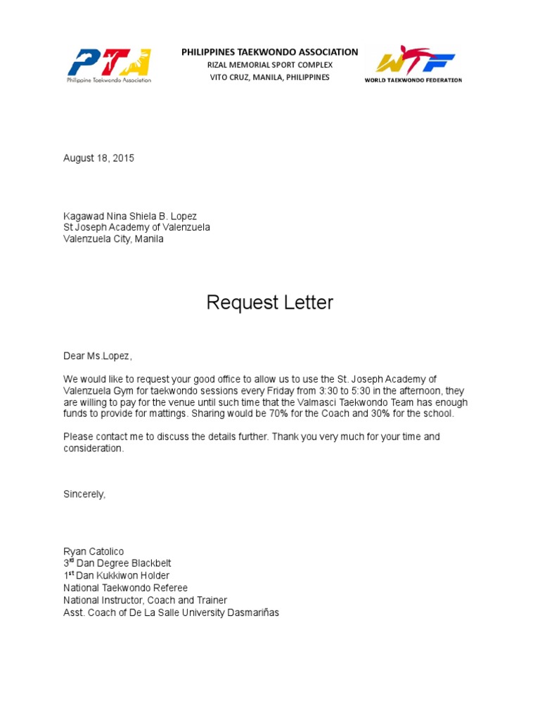 Request Letter | PDF