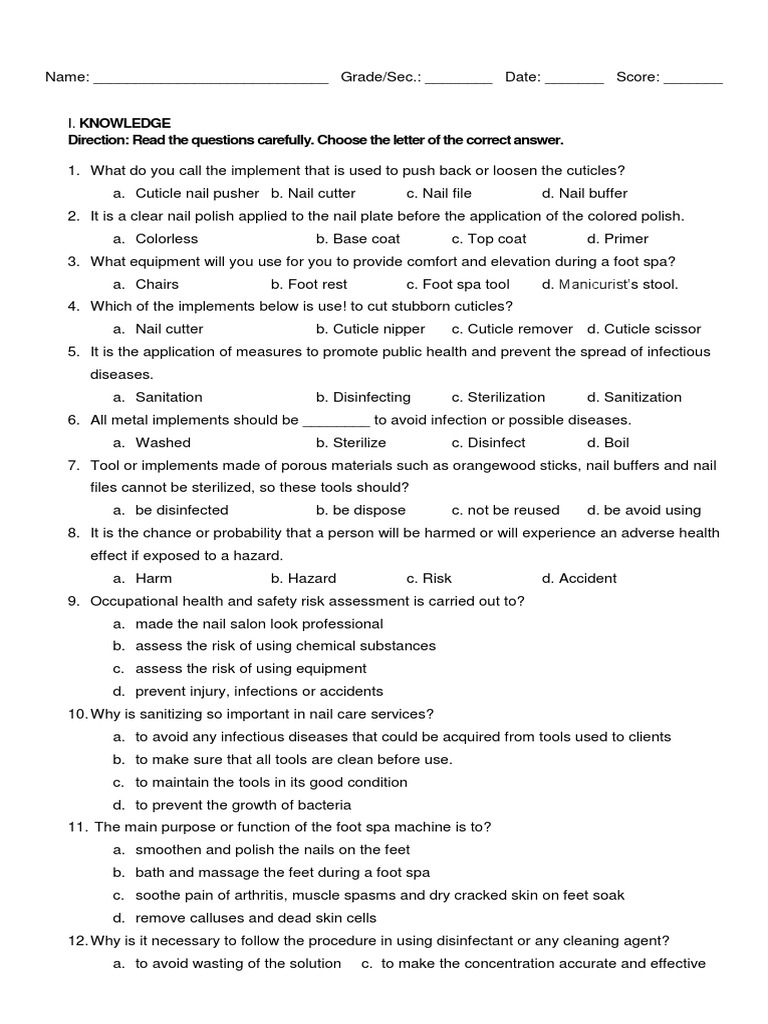 Smacp 1 | PDF | Nail (Anatomy) | Infection