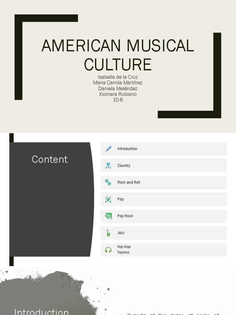 American Musical Culture: Isabella de La Cruz Maria Camila Martínez ...