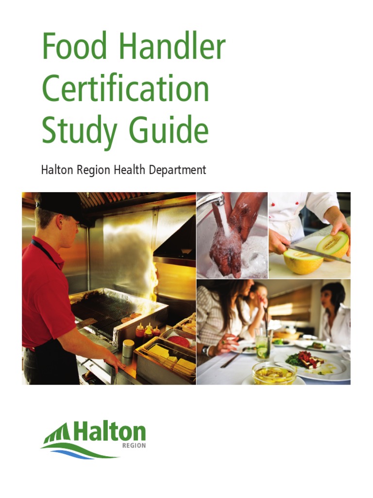Food Handler Certification Study Guide: Halton Region Health Department ...
