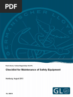 Weekly SOLAS Inspection Checklist | PDF | Valve | Equipment