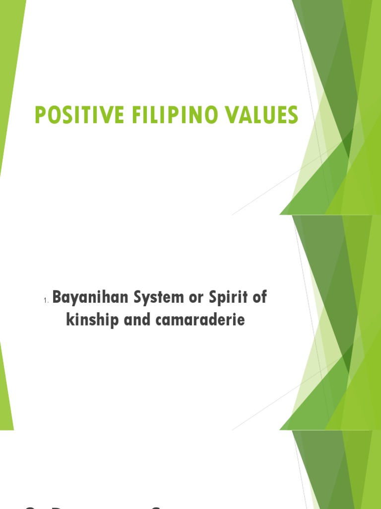 Key Positive Filipino Values Explained | PDF | Wellness