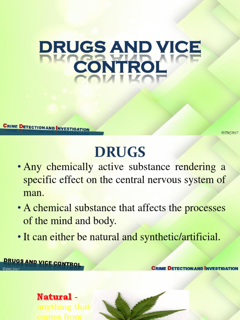 Understanding Drugs and Vice Control | PDF | Stimulant | Substance ...