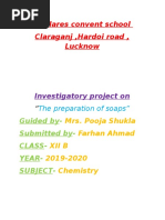Soap Making Project For Cbse Class 12 | PDF | Soap | Chemical Polarity