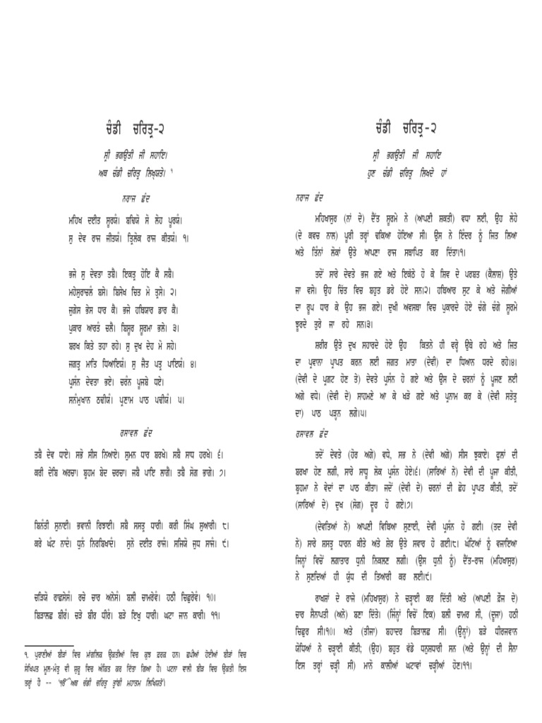 Chandi Charitar Part 2 | PDF