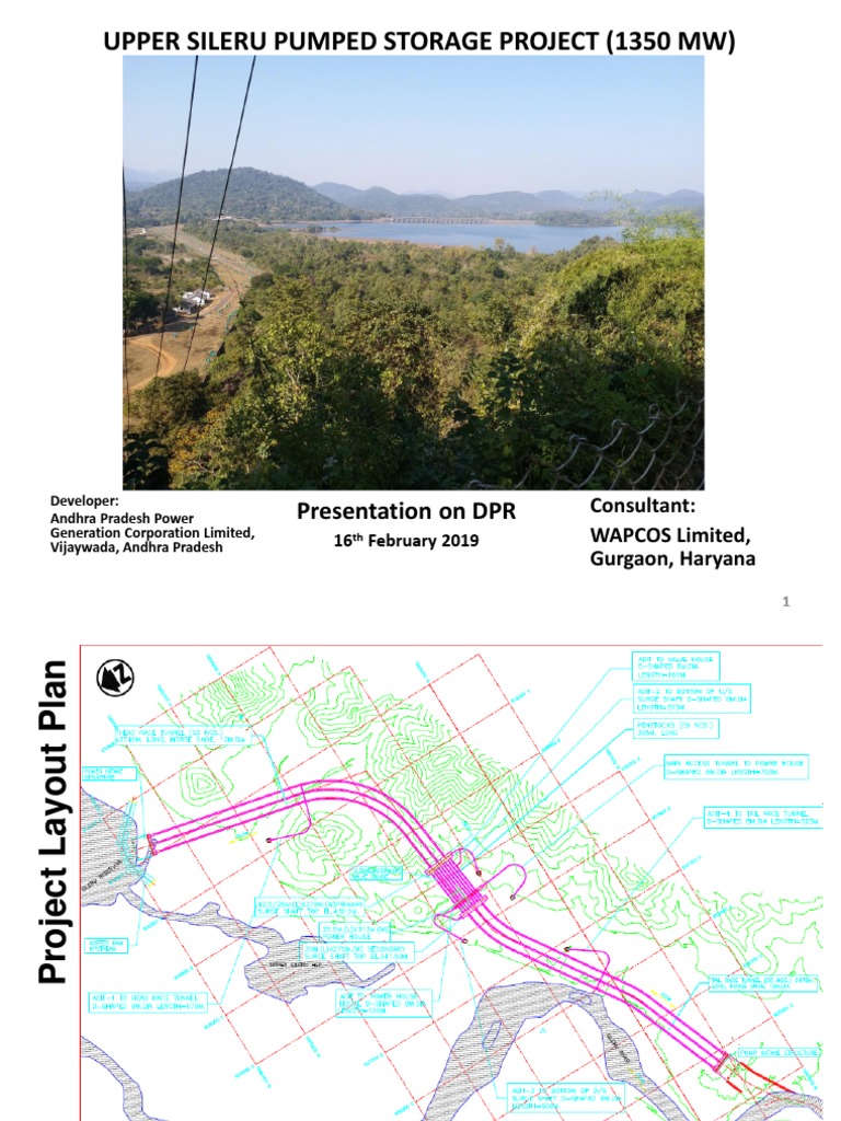 Presentation On DPR of Upper Sileru PSP | PDF | Dam | Reservoir