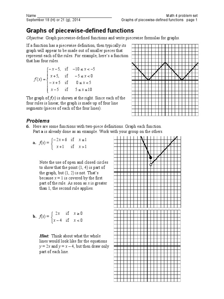 Graph PW Function | PDF | Function (Mathematics) | Functions And Mappings