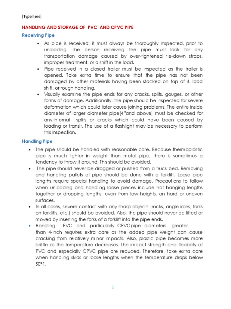Details of PVC Piping | PDF | Polyvinyl Chloride | Plumbing