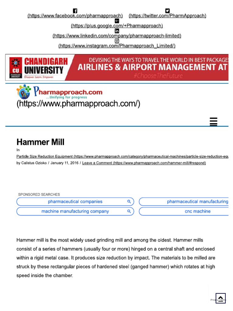 Hammer Mill | PDF