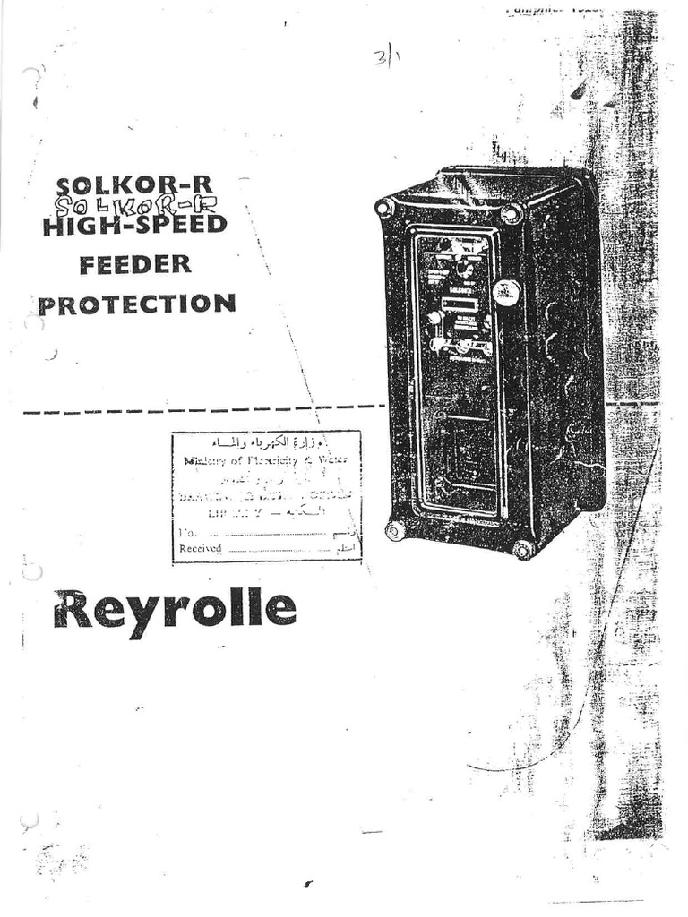 Solkor R Old Manual | PDF