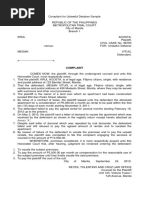 Answer With Cross-Claim Sample | PDF | Complaint | Lawsuit