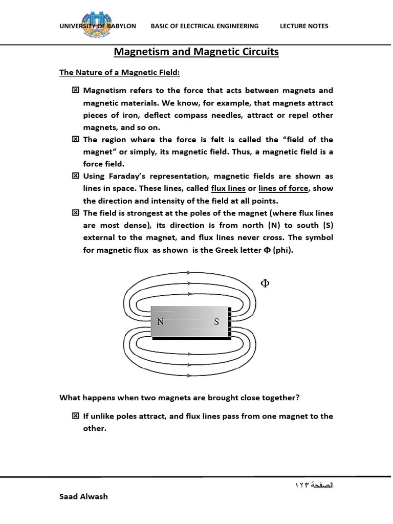 Magnetism and Magnetic Circuits Basics | PDF | Magnetic Field | Inductor