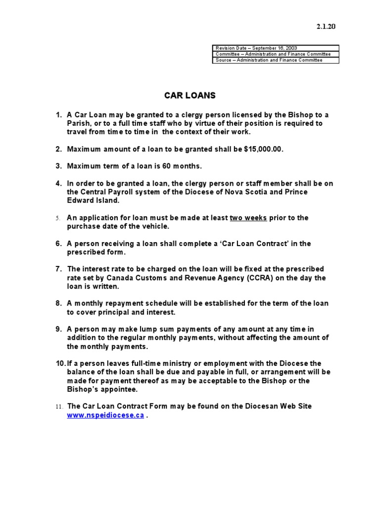 Car Loan Form | PDF | Loans | Interest