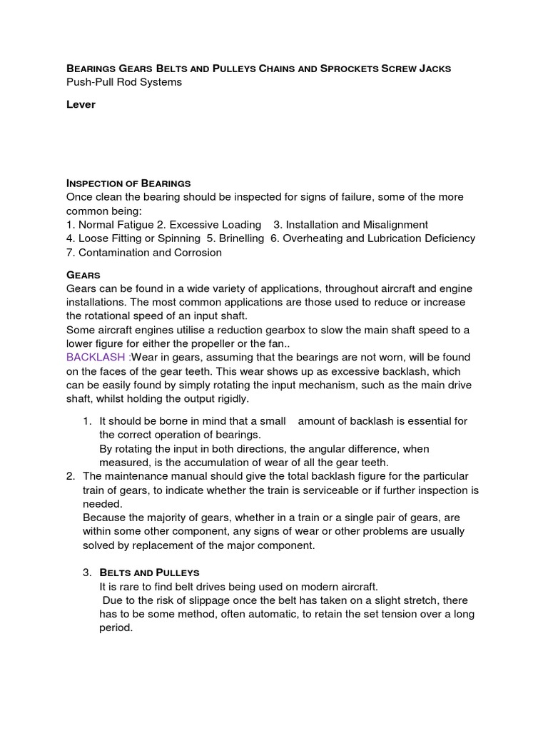 Bearings Gears Belts and Pulleys Chains and Sprockets Screw Jacks Push ...