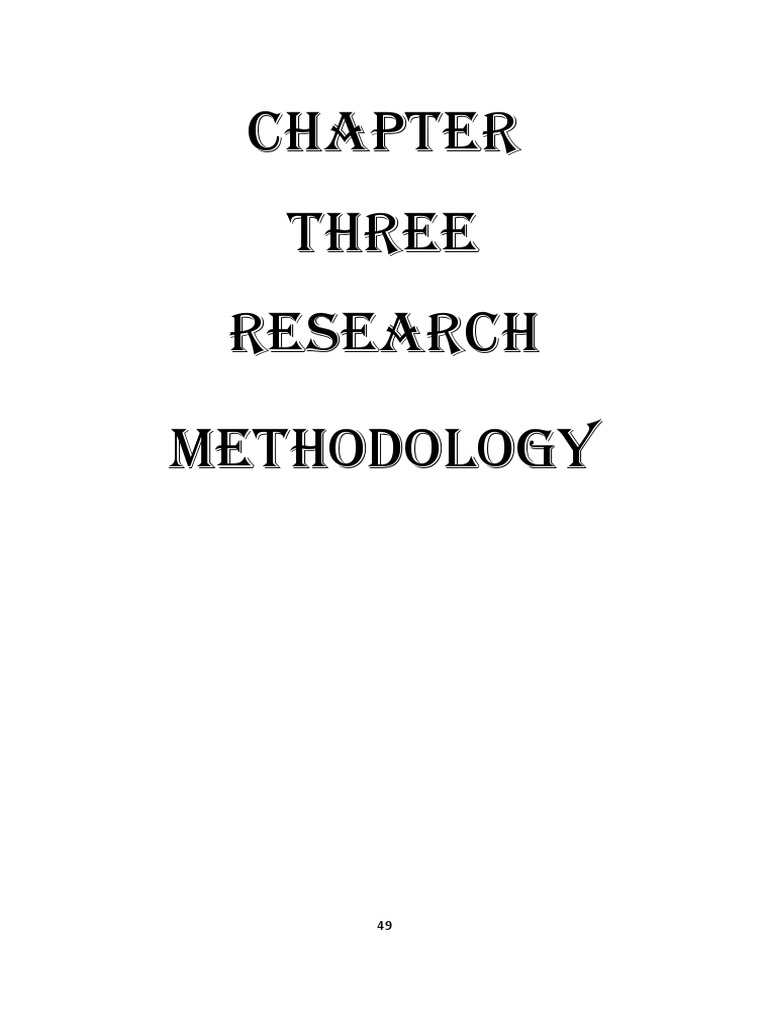 07 - Chapter3 Research Methodology | PDF | Experiment | Scientific Method
