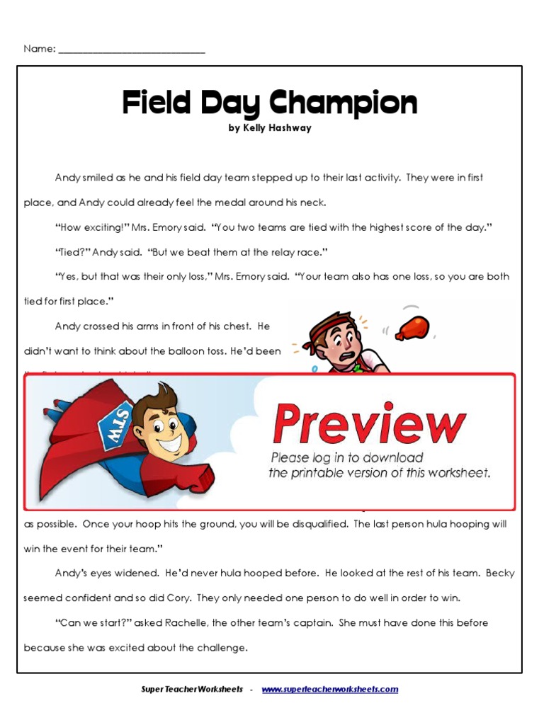 Field Day Champion Activity Guide | PDF | Language Arts & Discipline