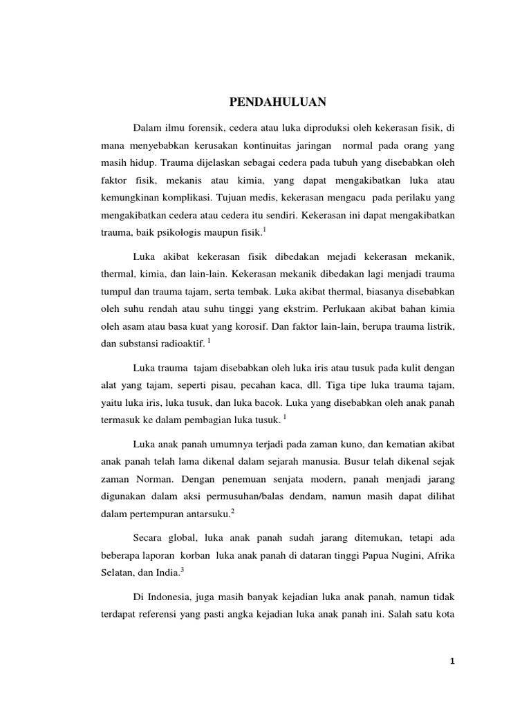 Luka Tusuk dan Trauma Anak Panah | PDF | Sejarah