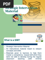 Strategic Intervention Material | PDF | Educational Assessment | Teachers