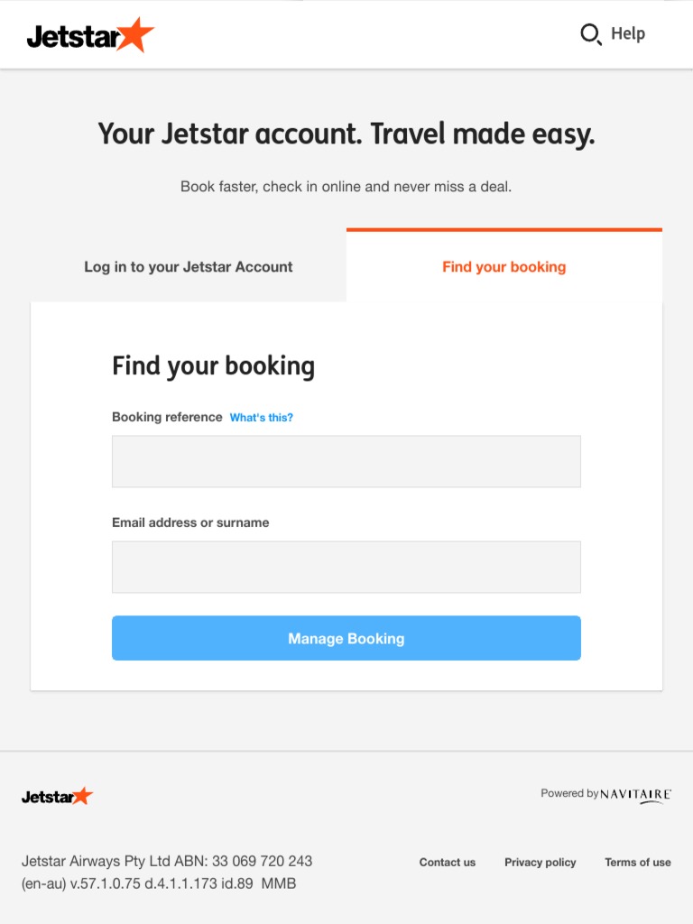 Your Jetstar Account. Travel Made Easy | PDF