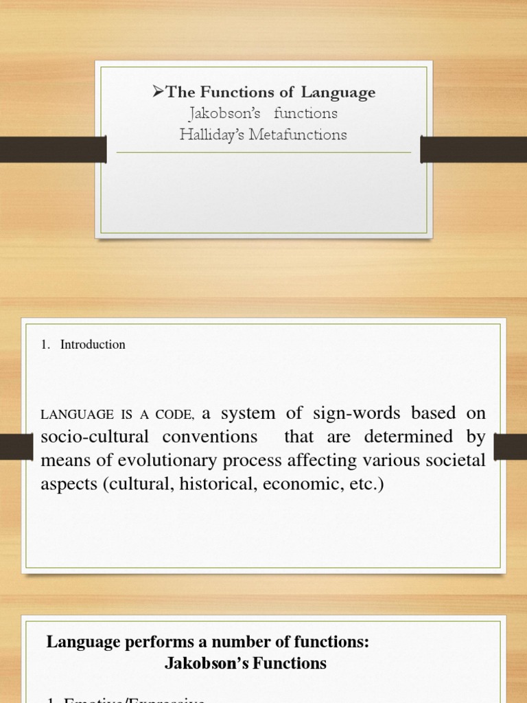 Linguistic Functions | PDF | Semantics | Epistemology