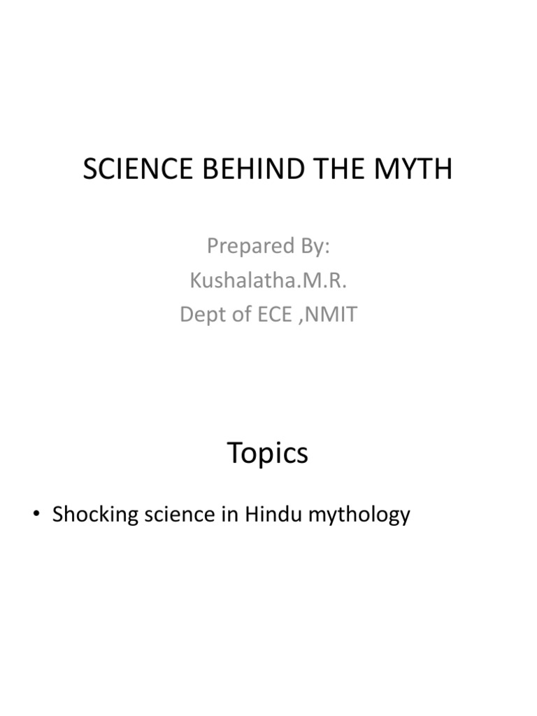 Science and Myths: Unveiling Truths | PDF | Social Science