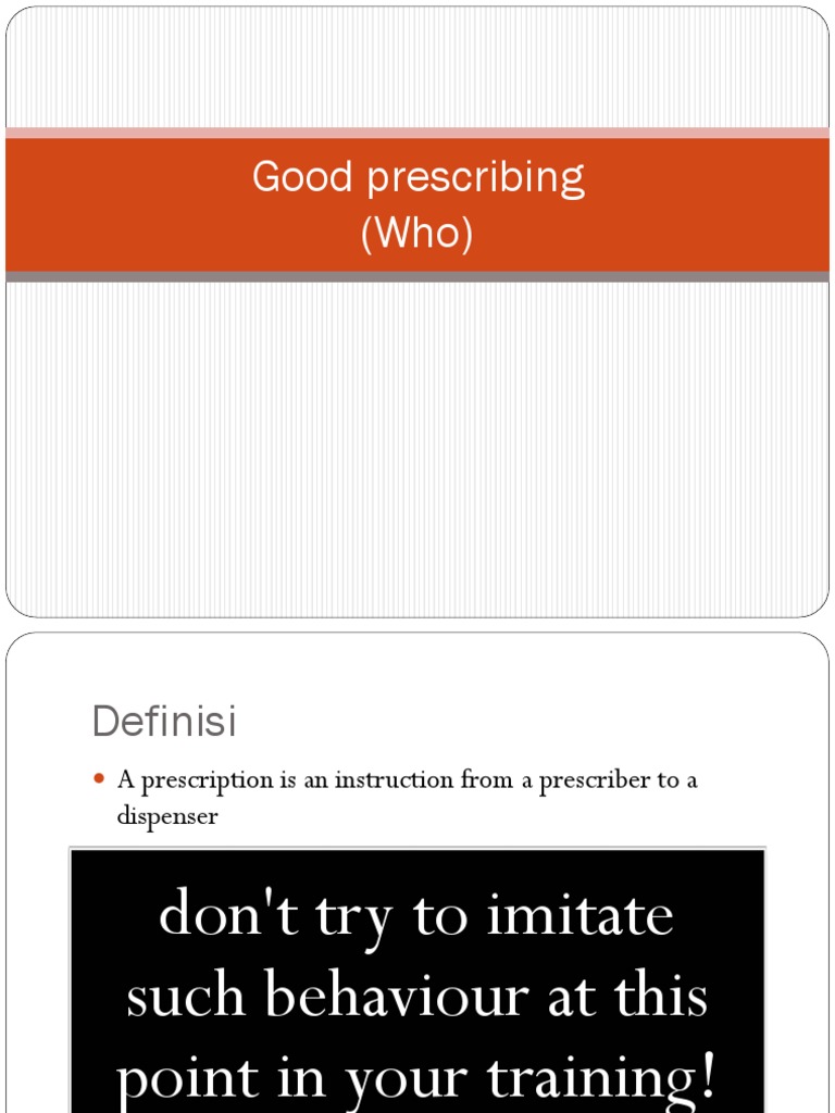 Rational Drug Prescribing Guide | PDF | Adverse Effect | Tablet (Pharmacy)