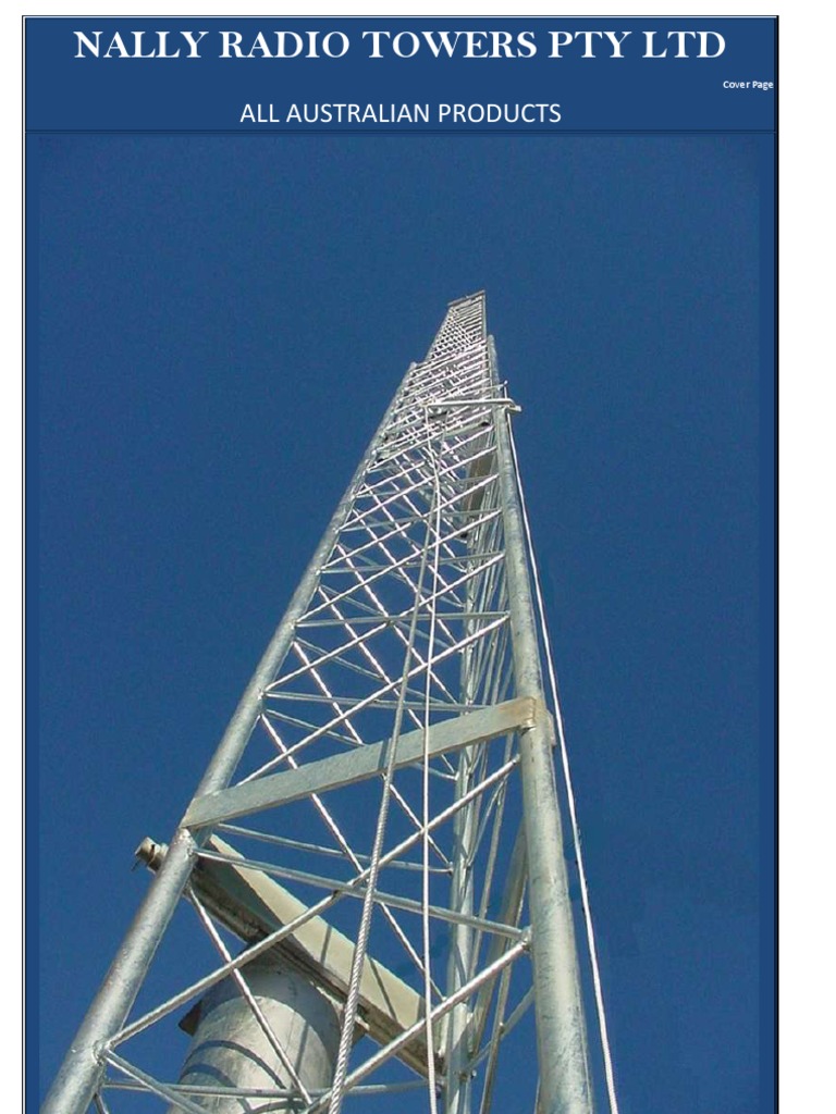 Nally Radio Towers Product Overview | PDF | Crane (Machine ...