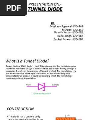 Tunnel Diode Construction