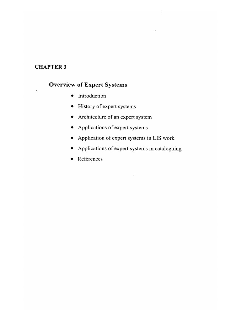 Overview of Expert Systems in AI | PDF | Artificial Intelligence ...