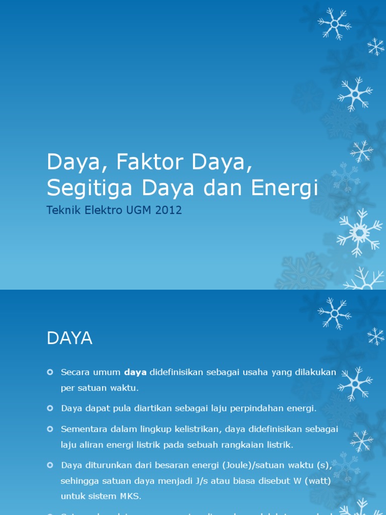 Konsep Daya dan Energi Listrik | PDF