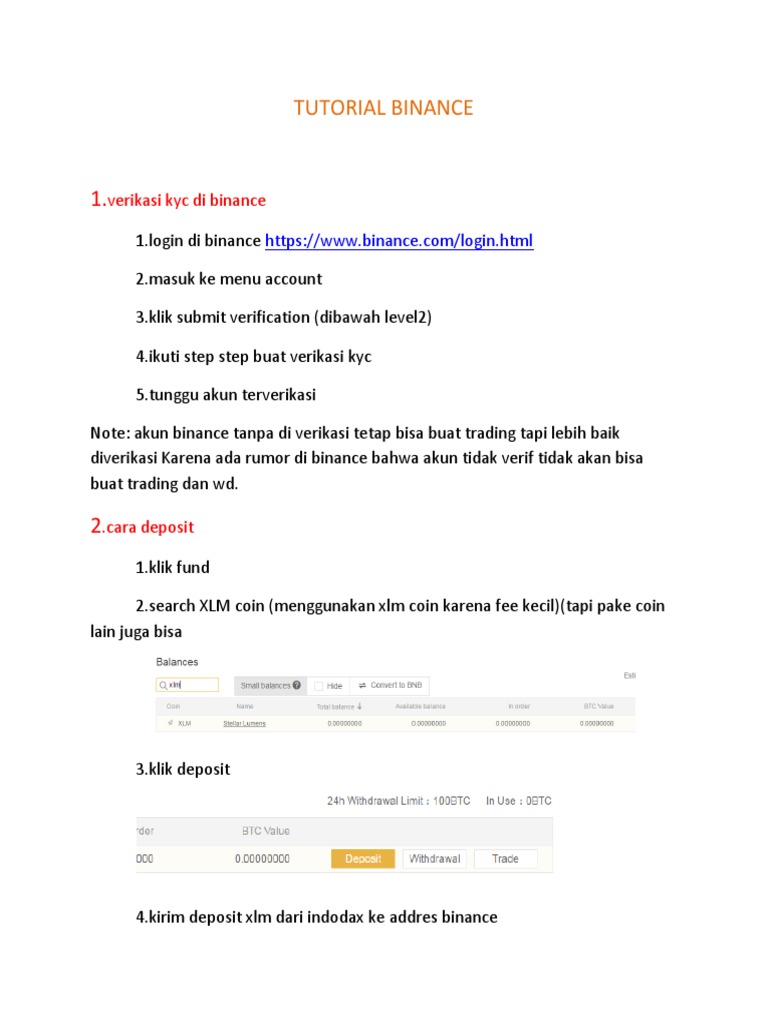 Tutorial Binance | PDF | Komputer