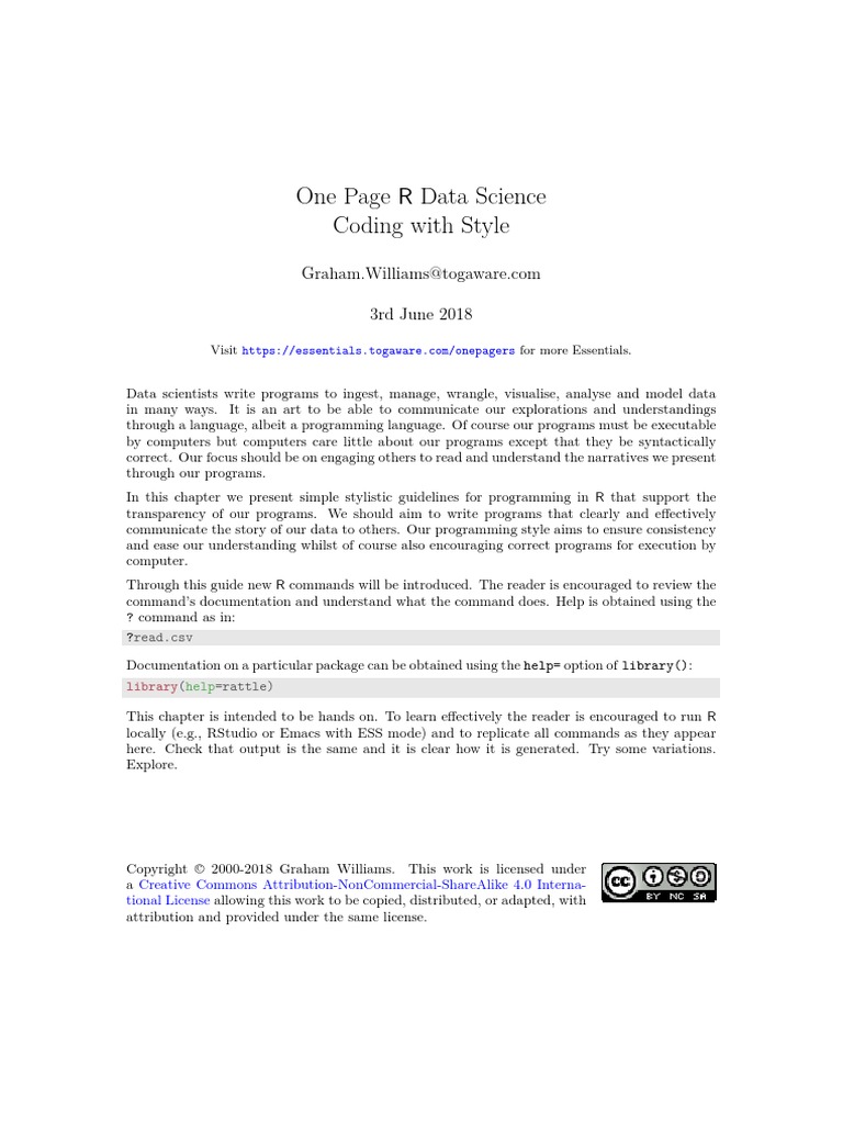 Data Science With R | Download Free PDF | Programming Language | Namespace