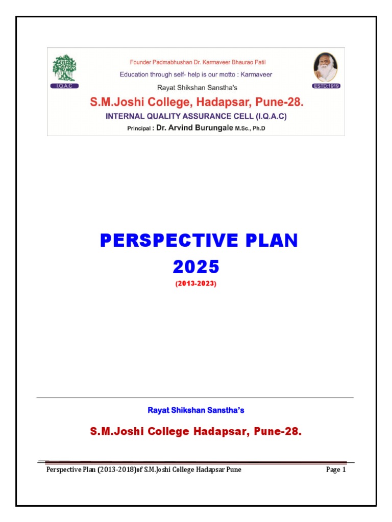 Perspective Plan | PDF | Educational Technology | Teachers